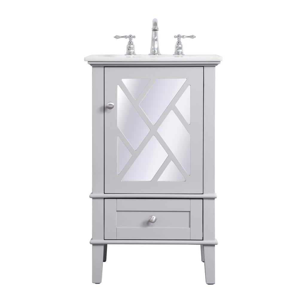 Timeless Home 21 in. W x 20.5 in. D x 35 in. H Single Bathroom Vanity ...