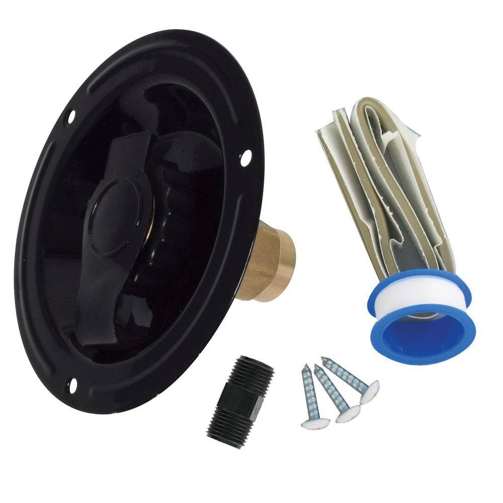 Valterra Recessed Water Inlet - FPT, Black (Carded) A01-0178LFVP - The ...