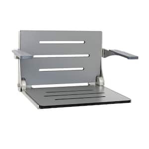 SEACHROME Silhouette Comfort Folding Wall Mount Shower Bench Seat with ...
