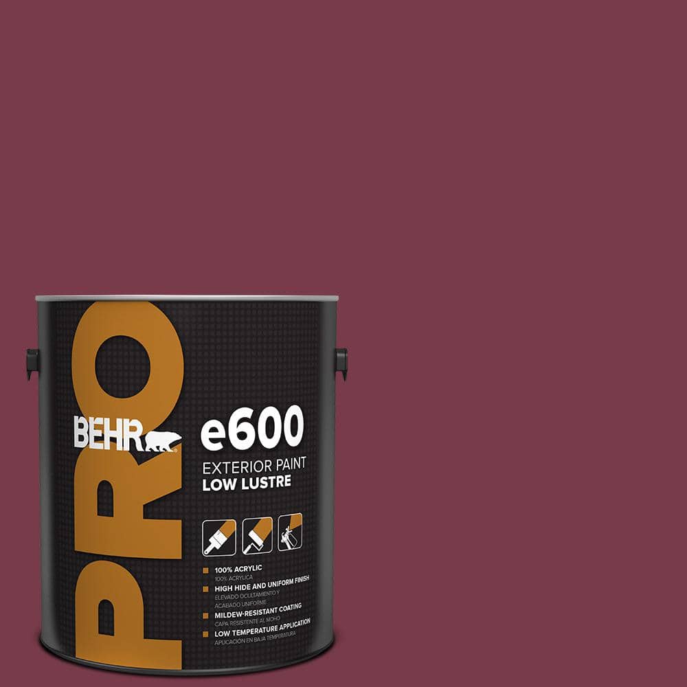 BEHR PRO 1 gal. #BIC-51 July Ruby Low Luster Exterior Paint PR62301 ...