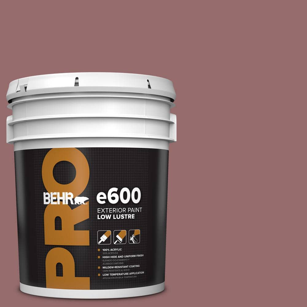 BEHR PRO 5 gal. #140F-5 Clay Ridge Low Luster Exterior Paint PR62305 ...