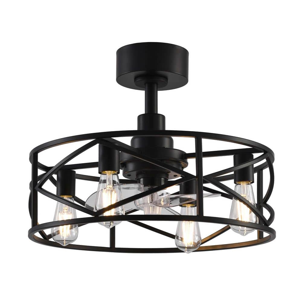 Reviews for Breezary 20 in. Indoor LED Black Small Modern Ceiling Fan ...