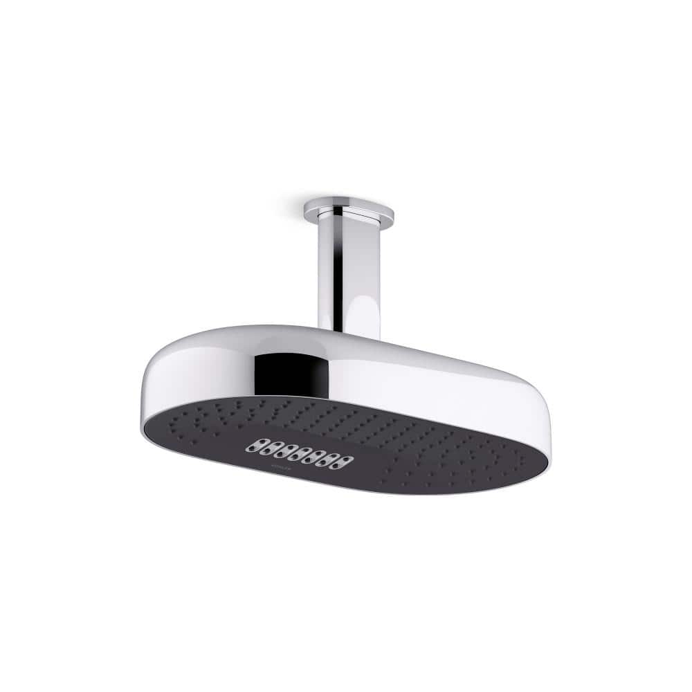 KOHLER Statement Oblong 2-Spray Patterns 1.75 GPM 14 in. Ceiling Mount ...