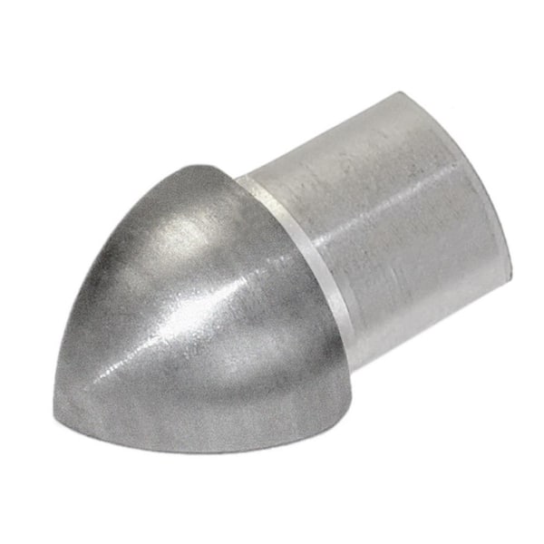 DURAL Durondell 3/8 in. Round Edge Int Crnr Stainless Steel Natural ...