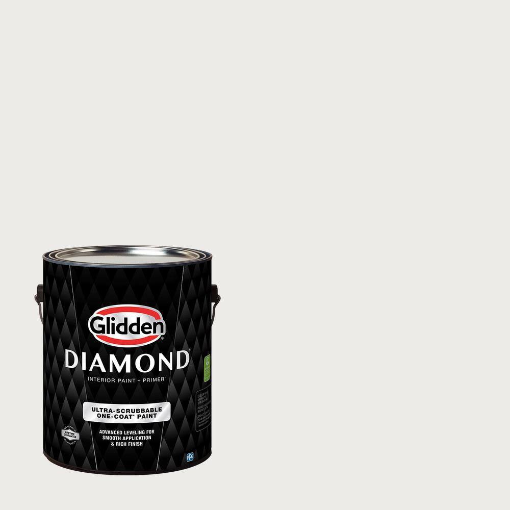 Glidden Diamond 1 gal. Silver Feather PPG1002-1 Flat Interior One-Coat ...