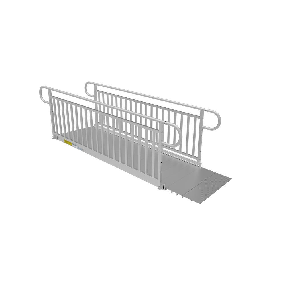EZ-ACCESS PATHWAY 3G 8 ft. Wheelchair Ramp Kit with Solid Surface Tread ...