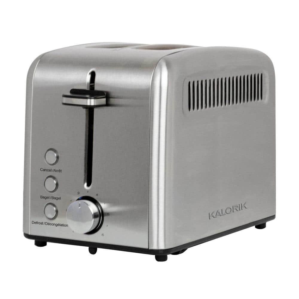 KALORIK 1400-Watt 2-Slice Stainless Steel Wide Slot Rapid Toaster ...