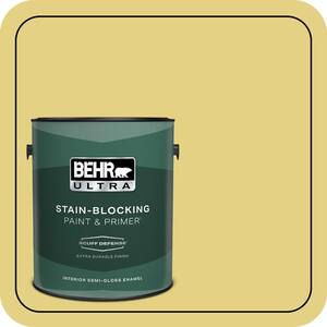 BEHR ULTRA 1 qt. #P330-4 Starfruit Extra Durable Semi-Gloss Enamel ...