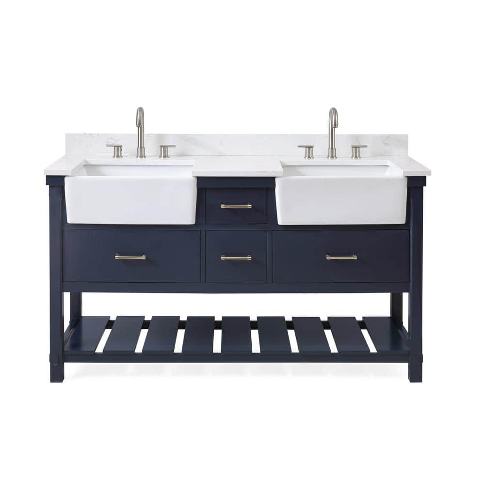 Benton Collection Kendia - 60 in. W x 22 in. D x 35 in. H Bathroom ...