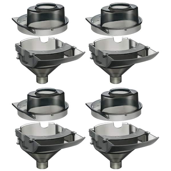 Wudkey 4-Pack Gray Polypropylene Baby Formula Dispenser Replacement ...