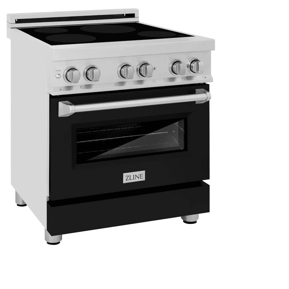 ZLINE Kitchen and Bath 30 in. Freestanding Electric Range with 4 Burner ...