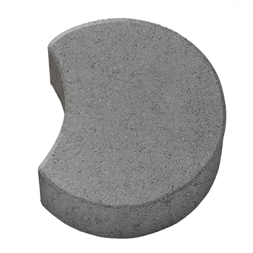 Basalite Half Moon Bay 4.75 in. x 2.38 in. Gray Concrete Edging ...