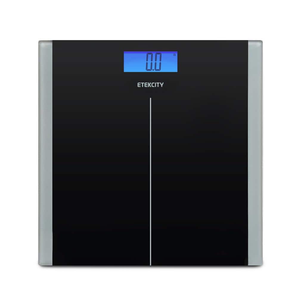 Etekcity Digital Scale with Backlit LCD Display in Black ...