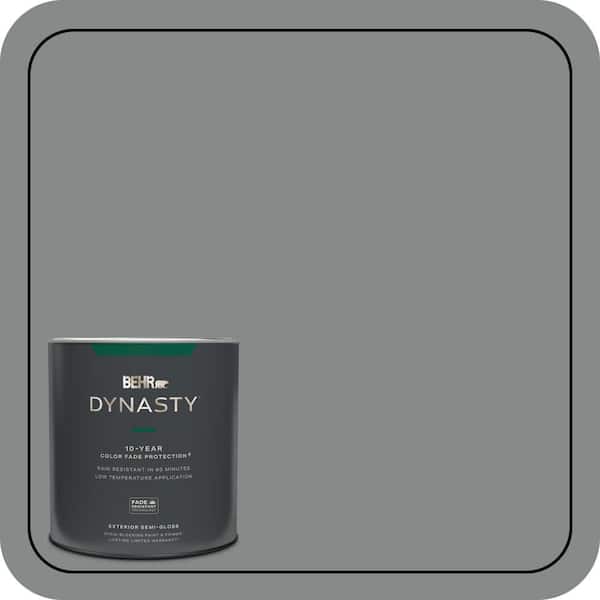 BEHR DYNASTY 1 qt. #N460-5 Slate Rock Semi-Gloss Enamel Exterior Stain ...
