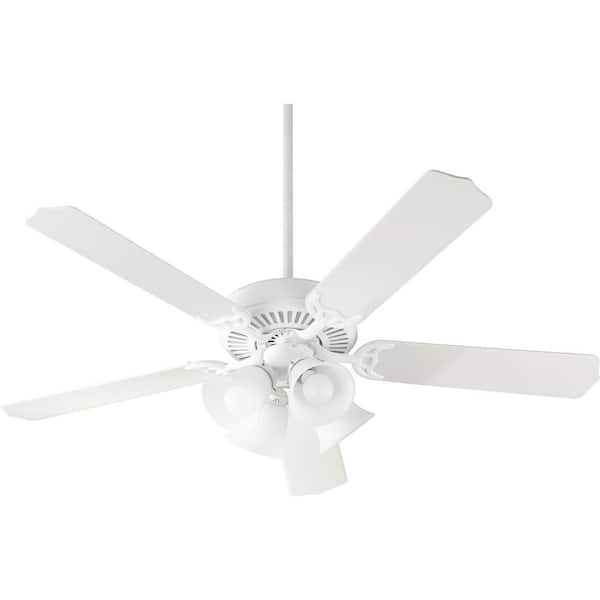 Quorum INTERNATIONAL Capri IX 52 in. Indoor Studio White Ceiling Fan ...