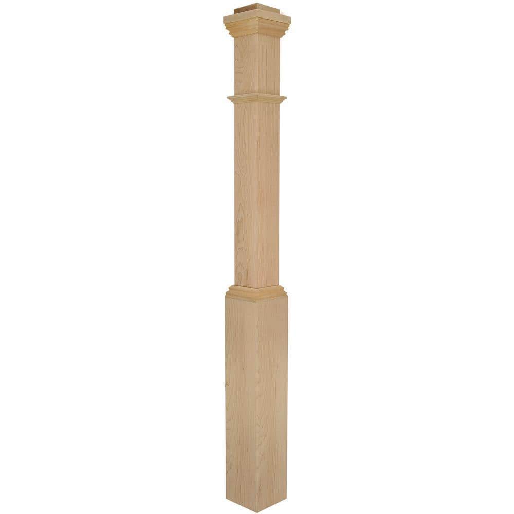 EVERMARK Stair Parts 4090 55 in. x 5 in. Unifinished Hard Maple ...
