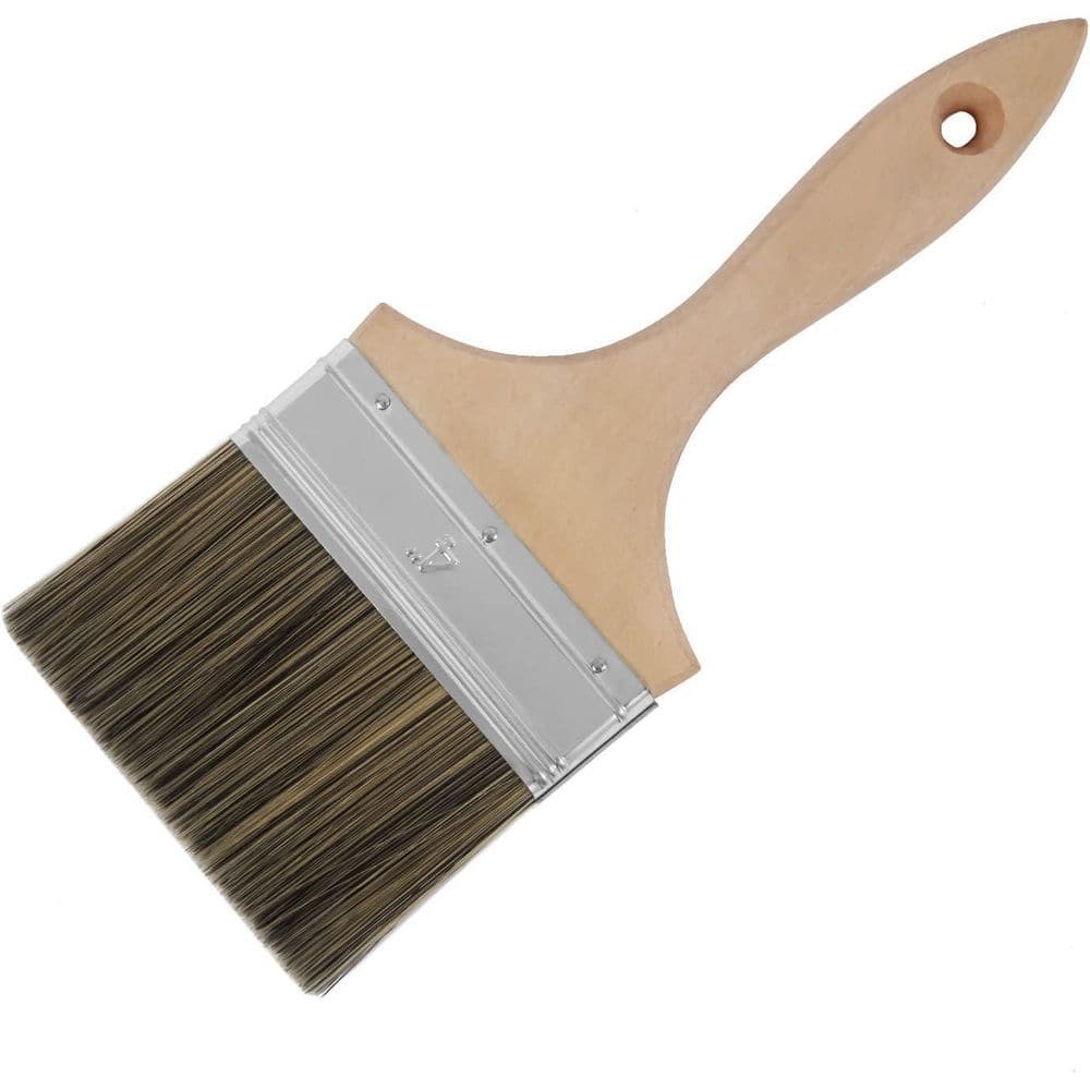 KIWDZFU 4 in. Double Thick Chip Paint Brush for Walls and Fence ...