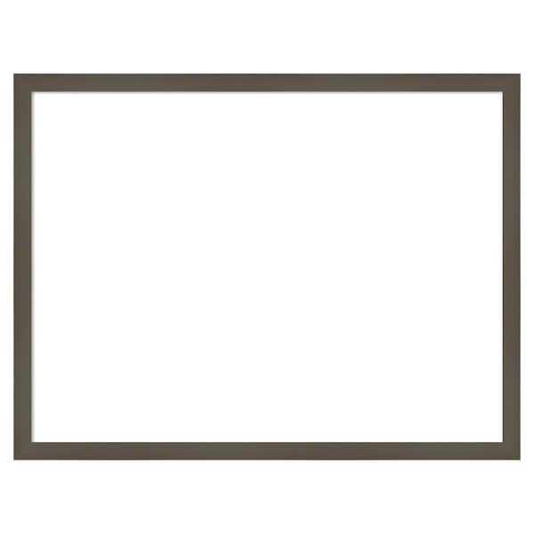 Amanti Art Svelte Clay Grey 25 in. x 19 in. Wood Framed Dry Erase ...