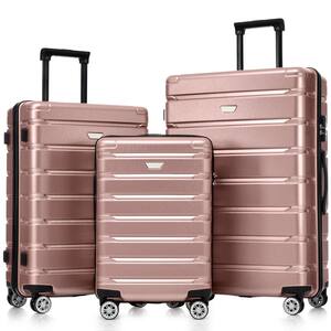 Have a question about Merax Lightweight 3-Piece Soft Pink ABS Hardshell ...