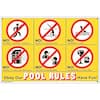Poolmaster Residential or Commercial Swimming Pool Signs, Icon Pool ...