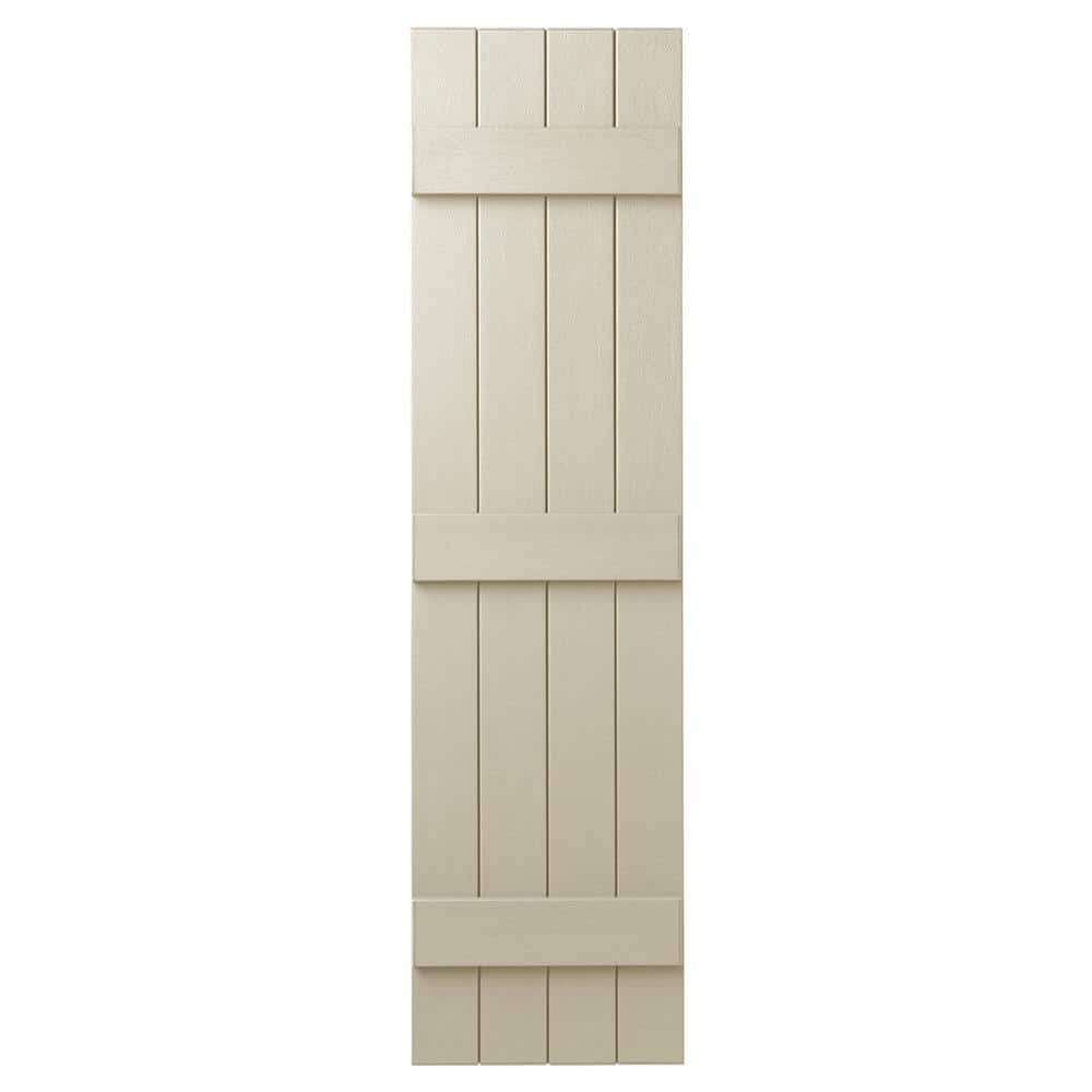 Ply Gem 15 in. x 55 in. Polypropylene 4-Board Closed Board and Batten ...