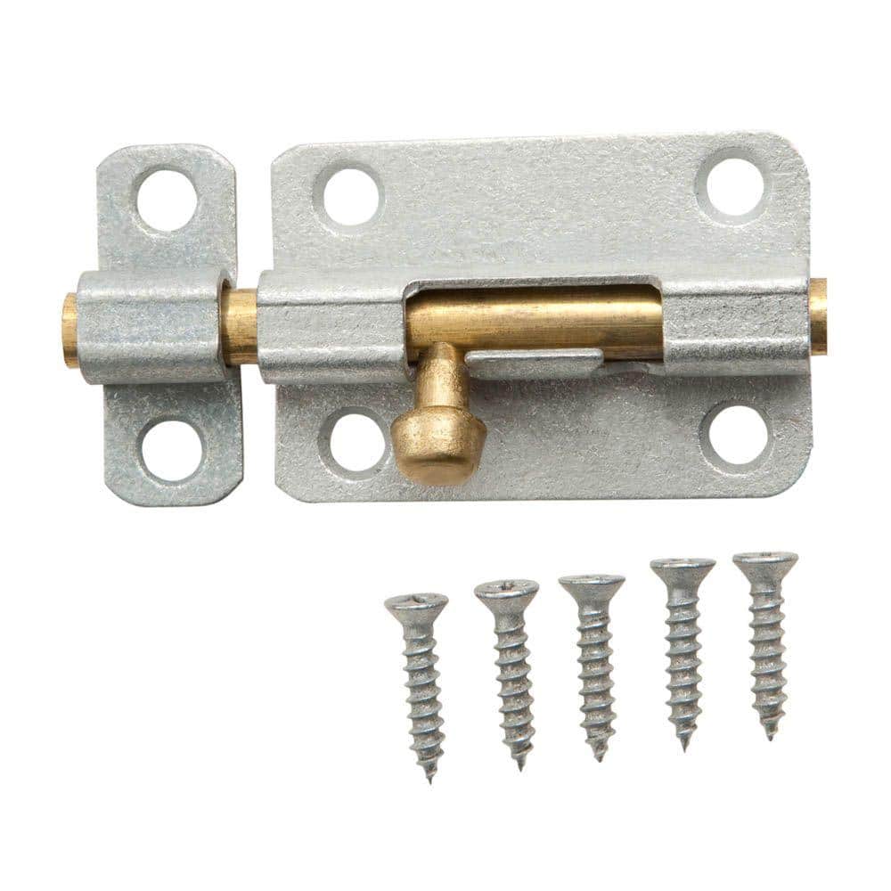 Everbilt 2-1/2 in. Galvanized Barrel Bolt 24524 - The Home Depot