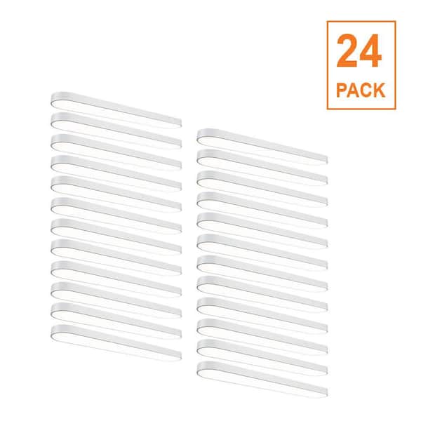 Reviews for Commercial Electric 8-Pack 4 ft. x 10 in. LED Flush Mount ...