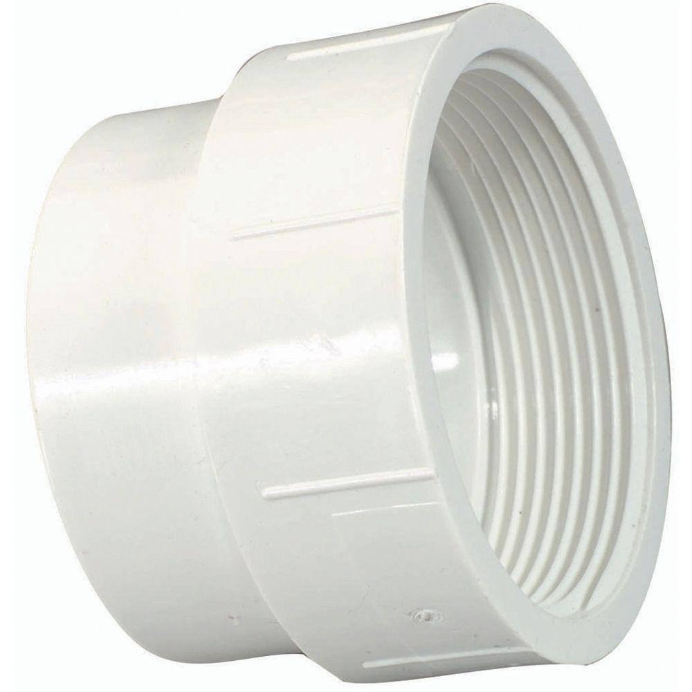Mueller Streamline 4 in. PVC FTG Cleanout Adapter 05925H - The Home Depot