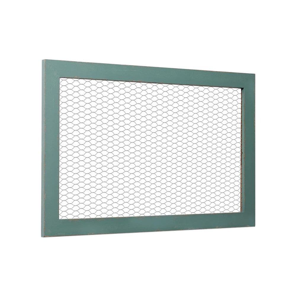 18 in. x 29 in. White Wood Framed Wire Memo Board HDBLTM88GY - The Home ...