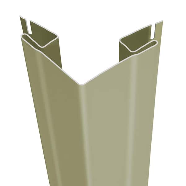 Wolverine 3/4 in. x 3-1/3 in. x 10 ft. Grasslands Green Vinyl Outside ...