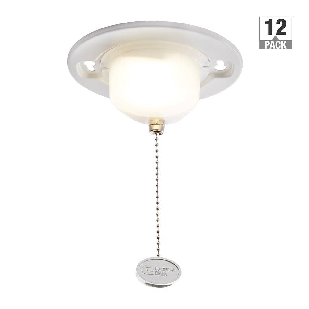 Commercial Electric 45-Watt Equivalent 5 in. E26 Closet Light Utility ...