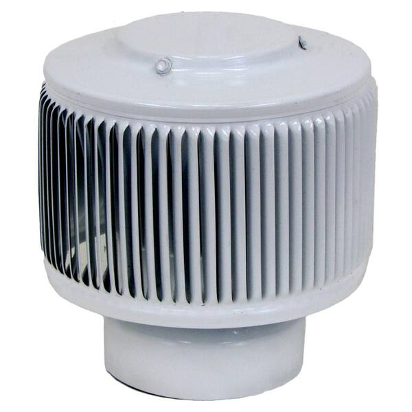 Active Ventilation 4 in. Dia Aura PVC Vent Cap Exhaust with Adapter for ...