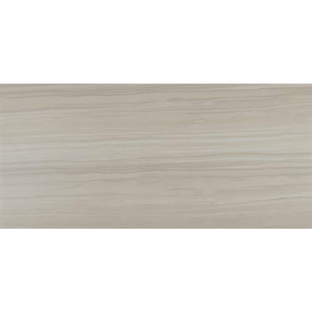 MSI Cresta White 12 in. x 24 in. Glazed Porcelain Floor and Wall Tile ...
