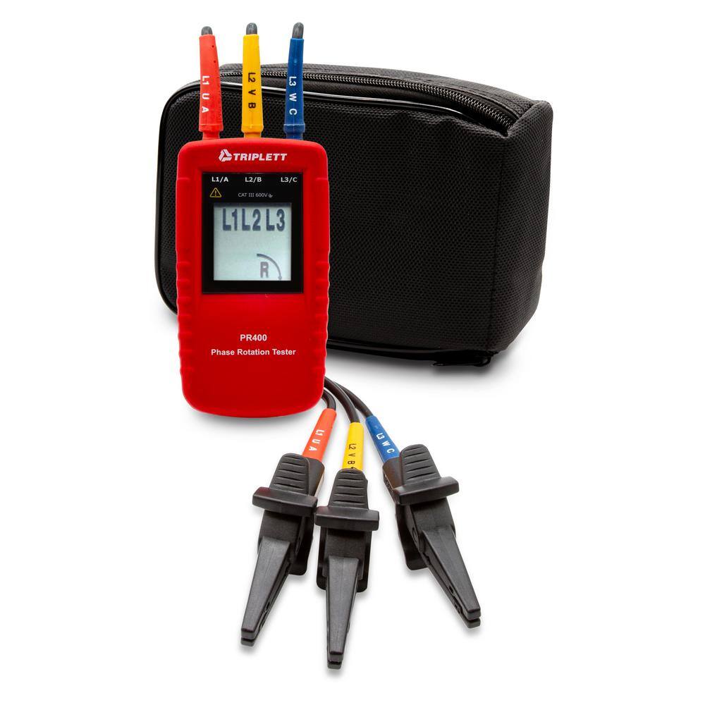 TRIPLETT Digital Phase Rotation Tester PR400 - The Home Depot