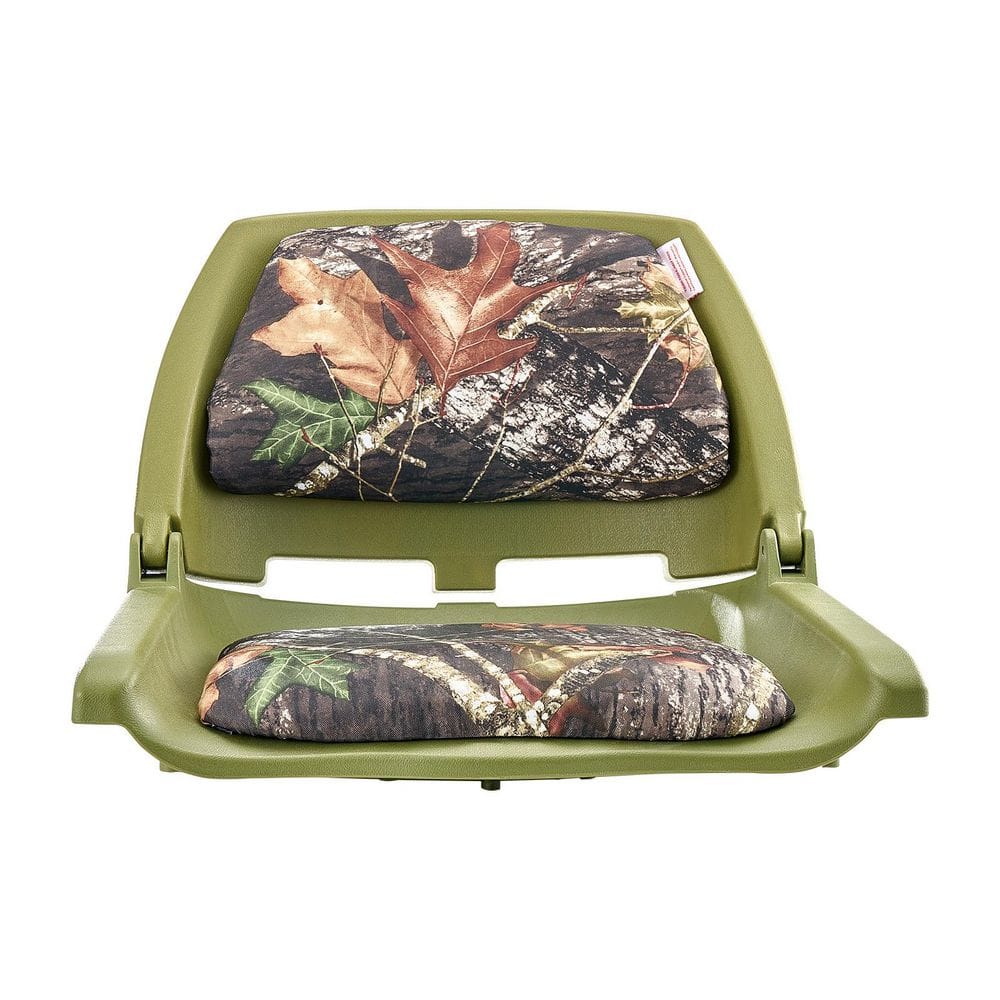 SKYSHALO Boat Seat, Camouflage Color, Low Backrest, Fishing Flip Up ...