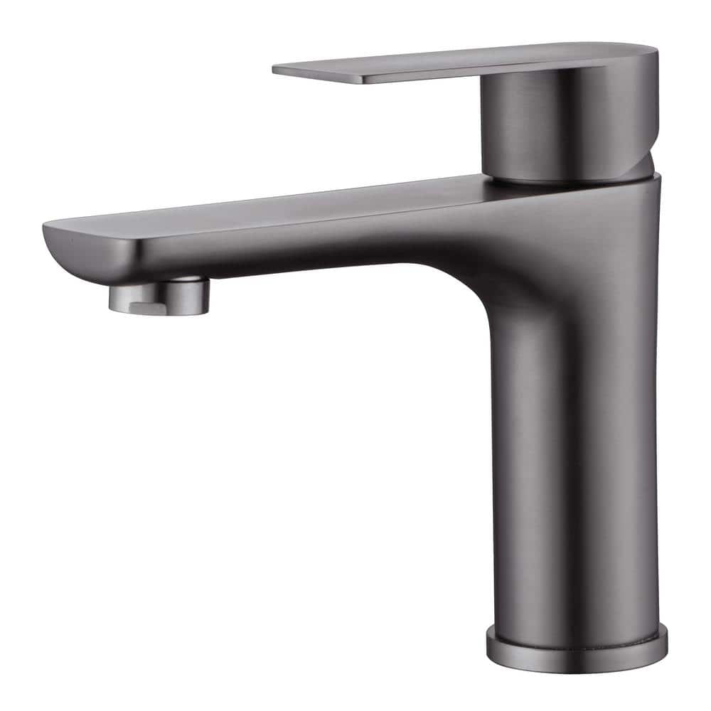 SUMERAIN Hourglass Stream Single Handle Single Hole Bathroom Faucet ...