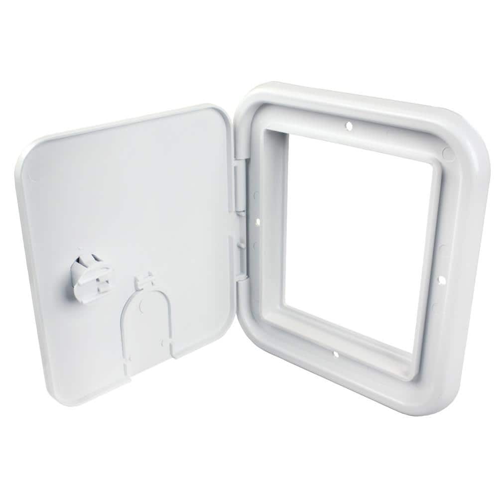 THETFORD Small 30 Amp/50 Amp Polar White Electric Cable Hatch with ...