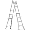 18 ft. Reach Household Aluminium Telescoping Multi-Position Ladder DATI ...