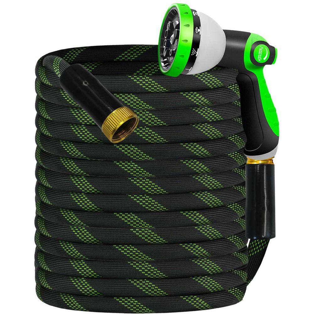 Misopily 5/8 inch x 2.5ft Heavy Duty Flexible Lightweight Hybrid Garden ...