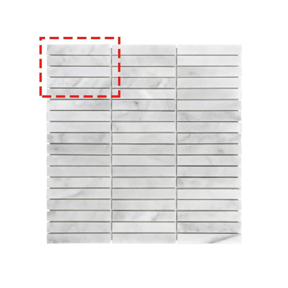 Have a question about sunwings Stacked Carrara White 6 in. x 6 in ...