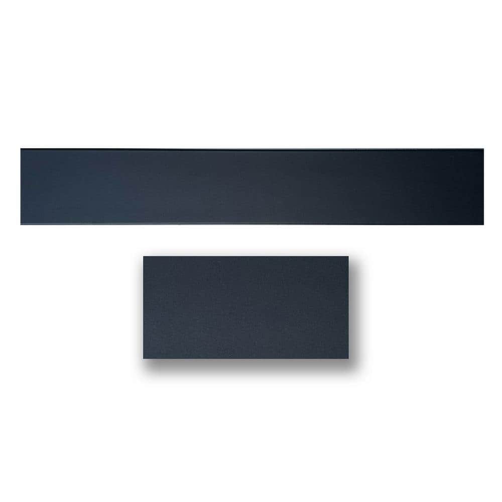 A La Maison Ceilings Black Matte 0.5 ft. x 3 ft. Glue Up Foam Wood ...