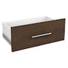 ClosetMaid Style+ 10 in. x 25 in. Chocolate Modern Drawer Kit for 25 in ...