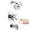 Delta Trinsic 1-Handle Wall Mount Tub and Shower Faucet Trim Kit in ...