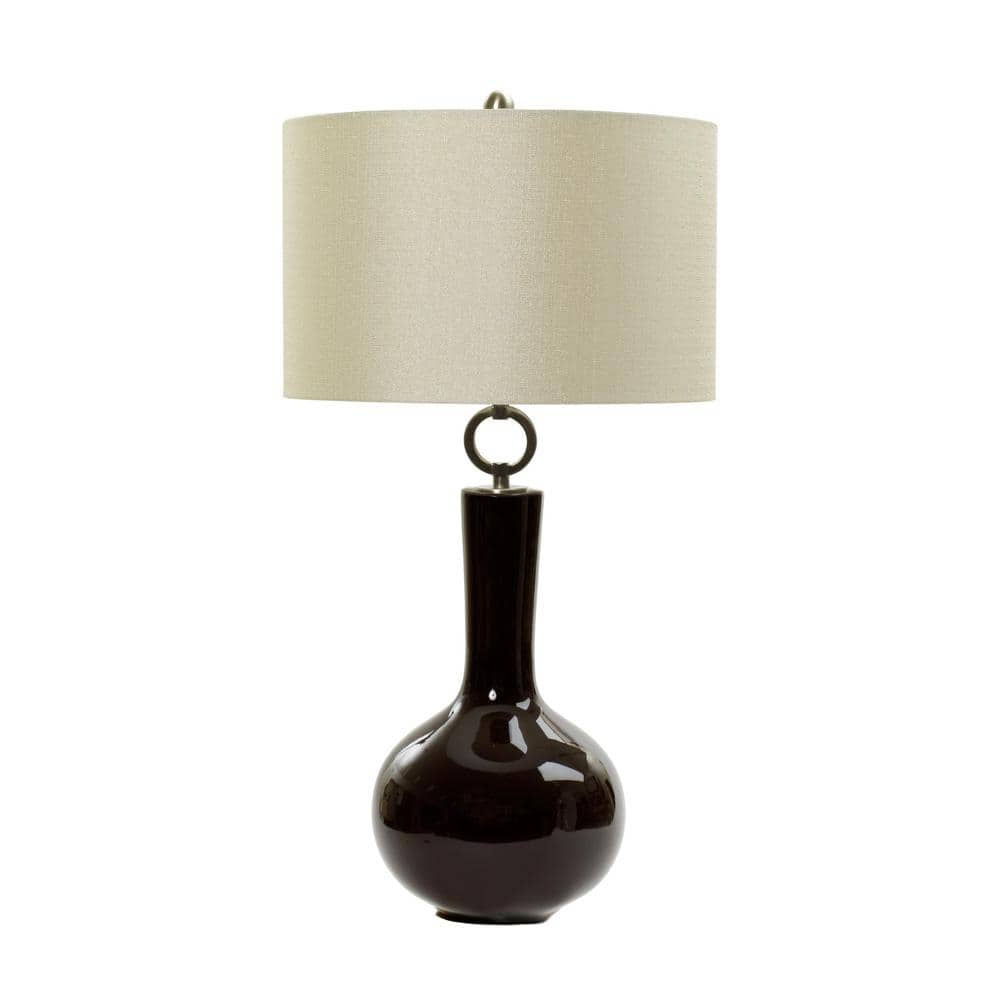 Fangio Lighting 30 in. Dark Roast Ceramic Table Lamp W-MR8911DK ROAST ...