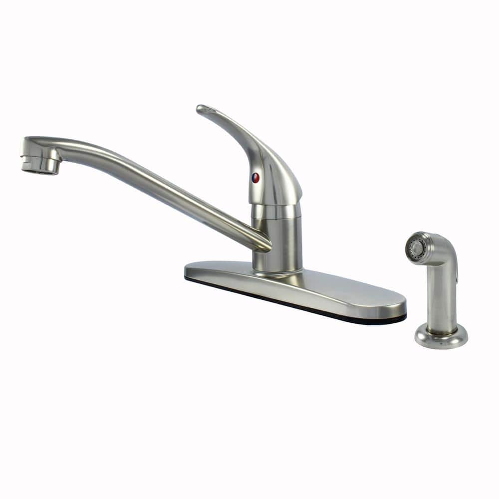 WASSERMAN FAUCETS Single Handle Traditional Spout Kitchen Faucet with ...