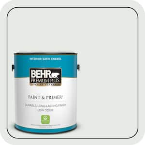 BEHR ULTRA 1 qt. #BL-W08 Frothy Surf Extra Durable Satin Enamel ...