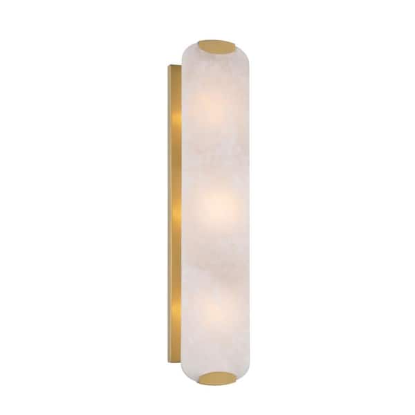 Minka Lavery Glowstone 5 in 3-Light Legacy Brass Wall Sconce with ...