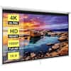 VIVOHOME 100 in. Manual Pull Down Projector Screen X002CMJAQF - The ...