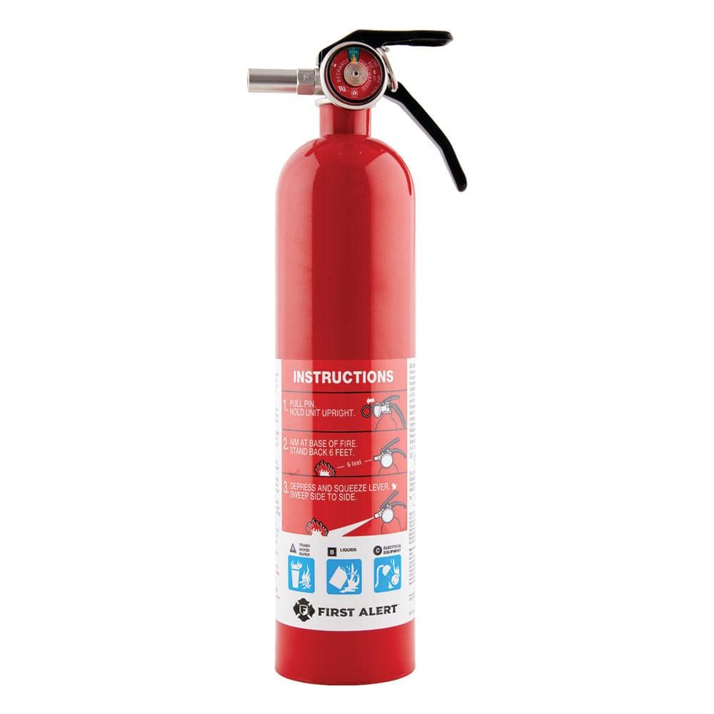 First Alert General Purpose Fire Extinguisher 1-A:10-B:C - in Red ...