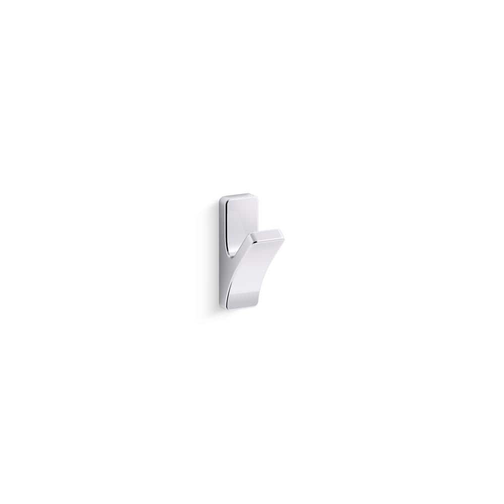 KOHLER Uniform Single Hook Robe Hook in Polished Chrome K-R26125-CP ...